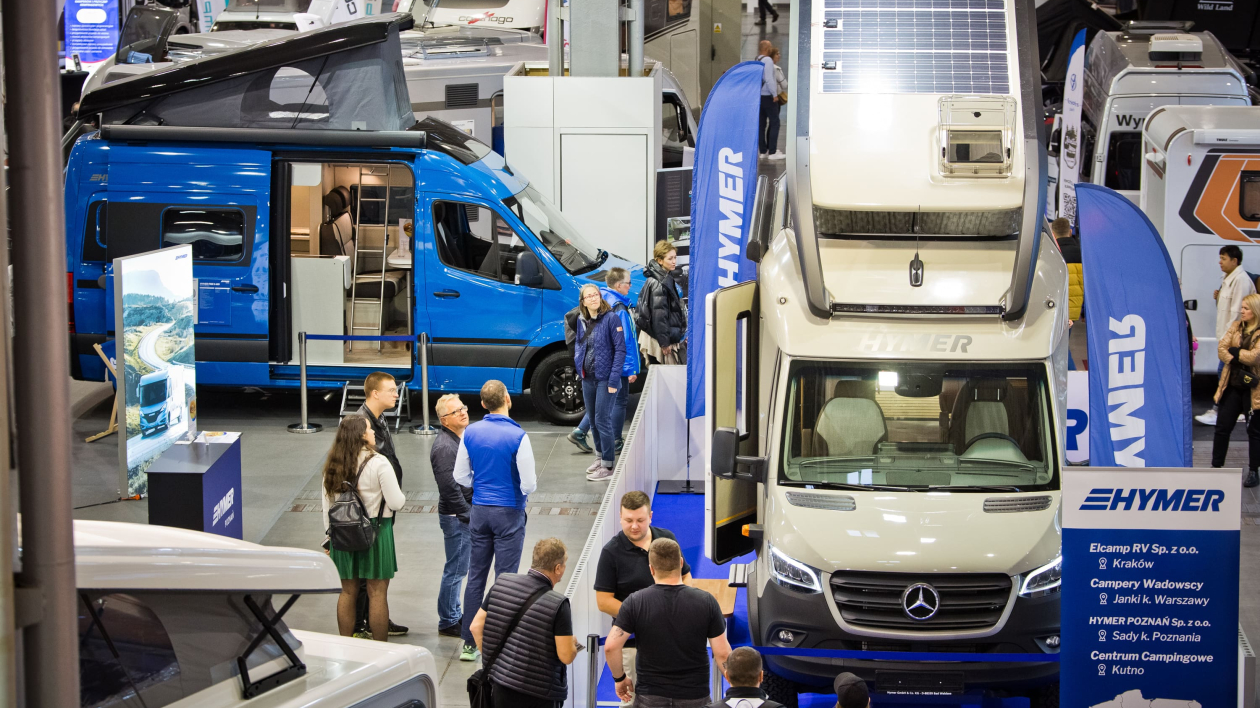 Erwin Hymer Group z fabrycznymi stoiskami na targach w Poznaniu