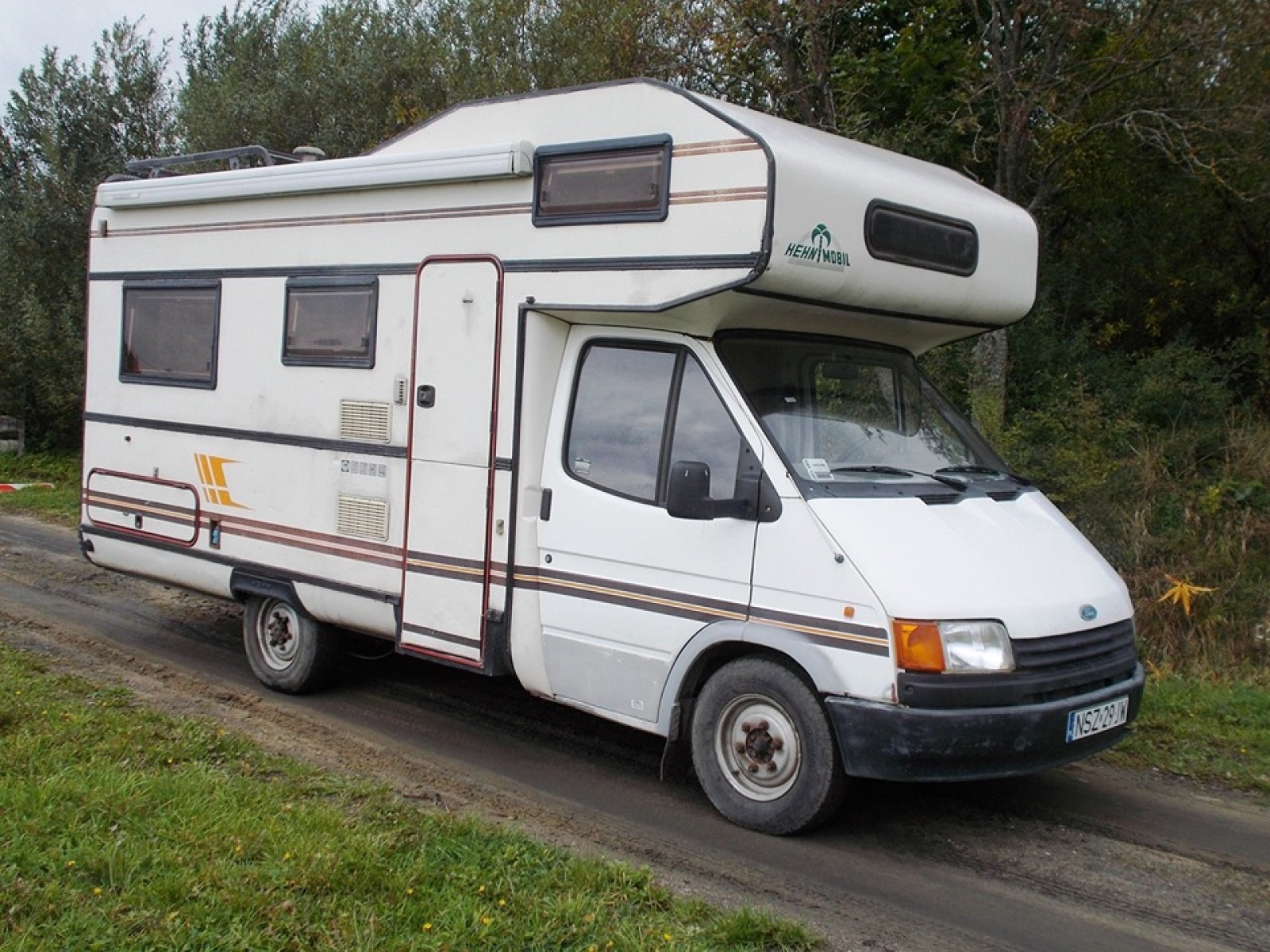 Kamper Ford Transit 2,5 D automat, 6 osób, zabudowa HEHN - Olsztyn ...
